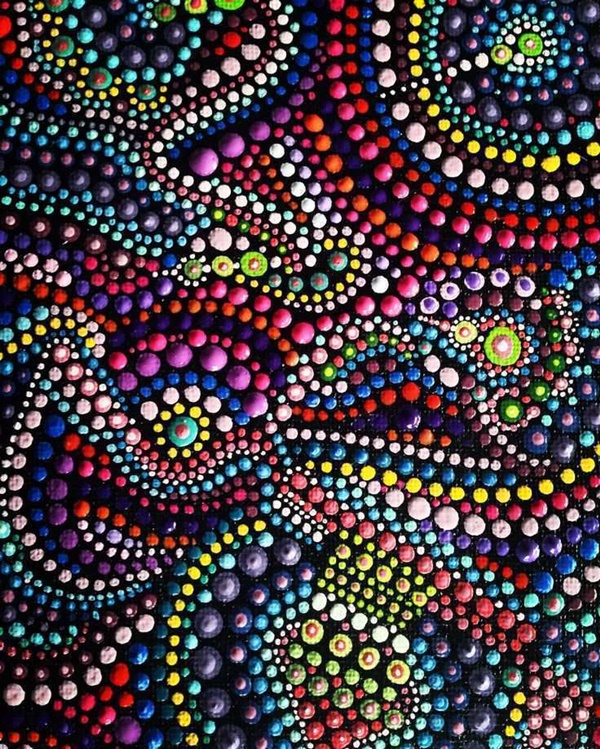 Mandala Dot Art On Canvas For Beginners Rainbow Circle Of Life Dot 