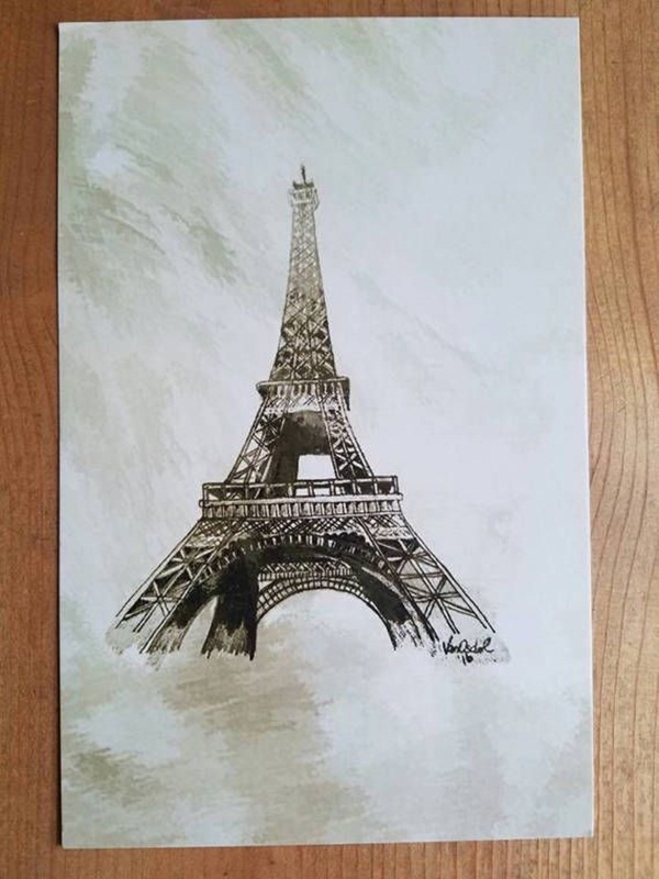 Eiffel Tower Perspective Drawing