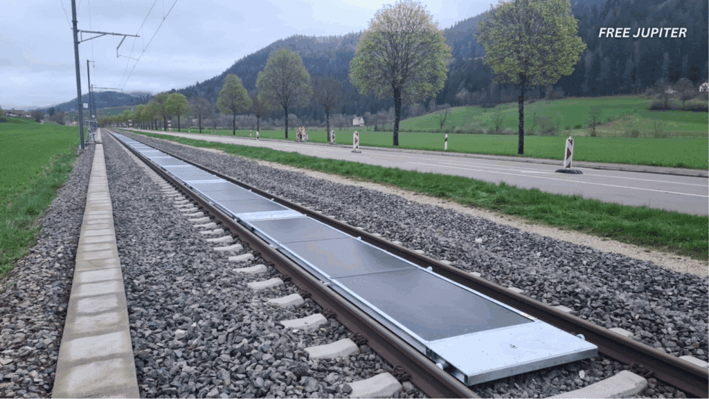 Switzerland Transforms Its Train Tracks Into Solar Energy Power Generators