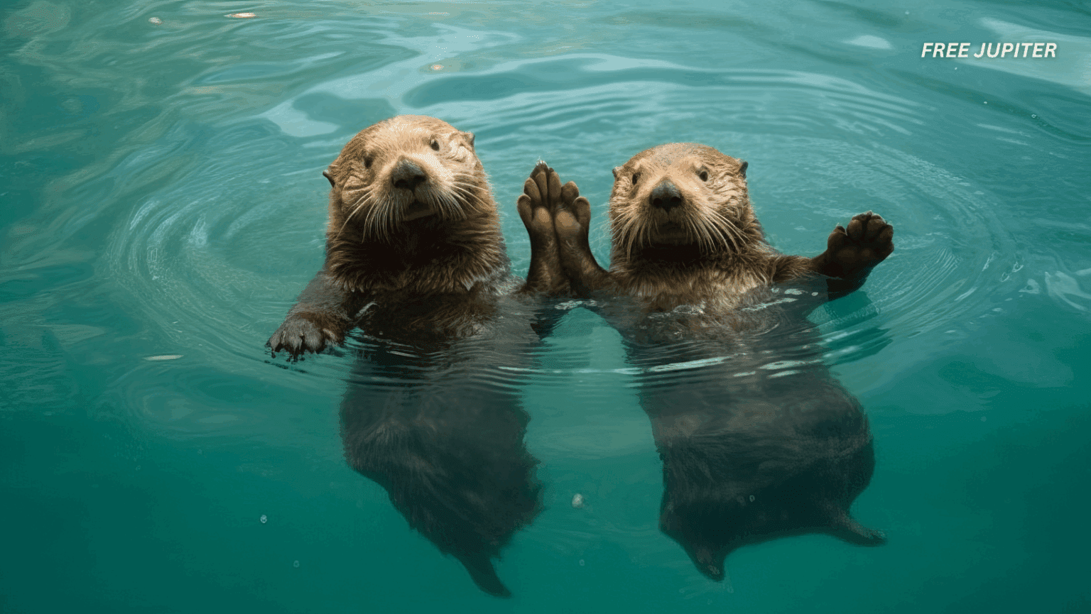 Sea Otters Hold Hands While Sleeping So They Don’t Lose Each Other In The Water – Free Jupiter